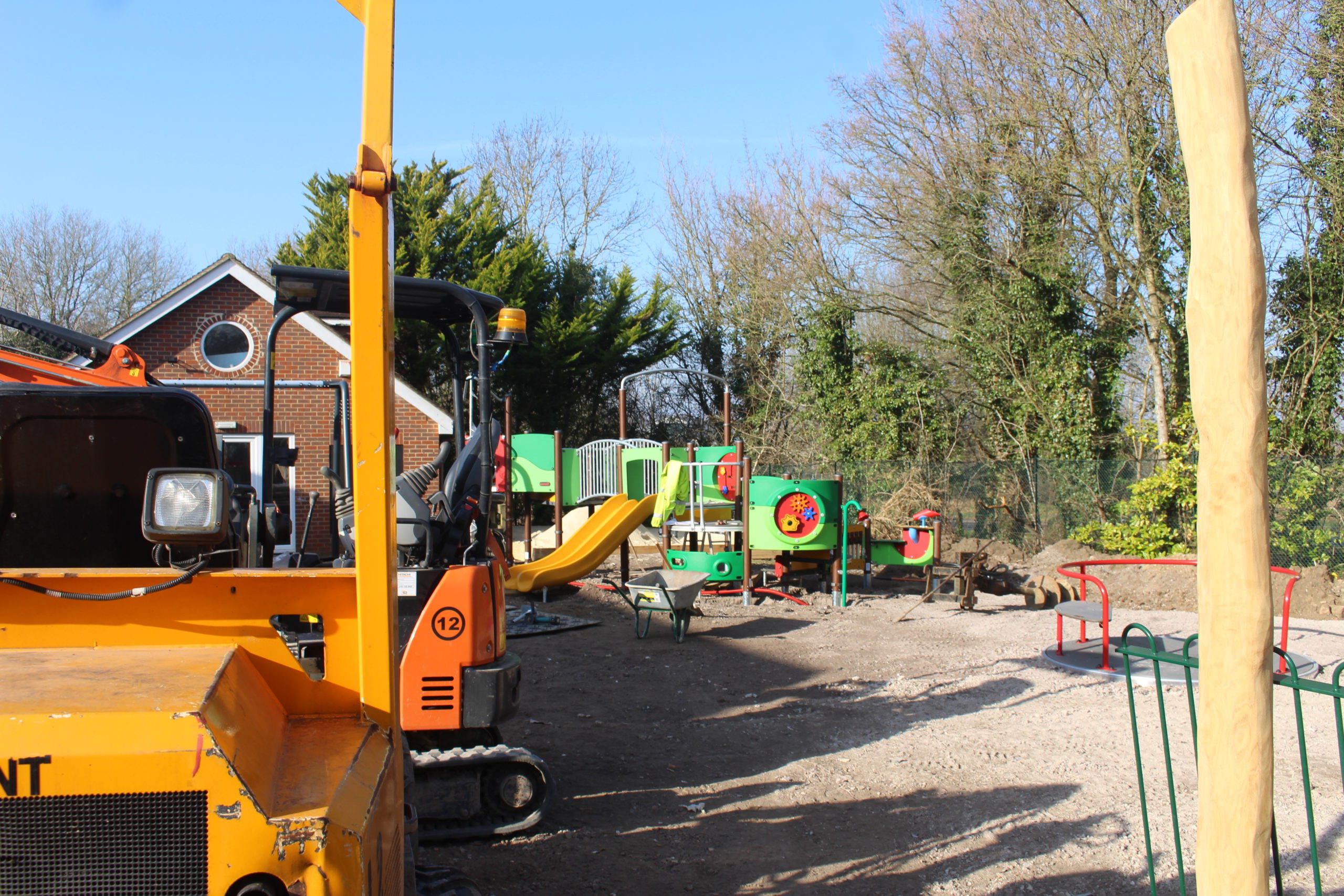 The build for our new accessible playground at Guildford has begun ...