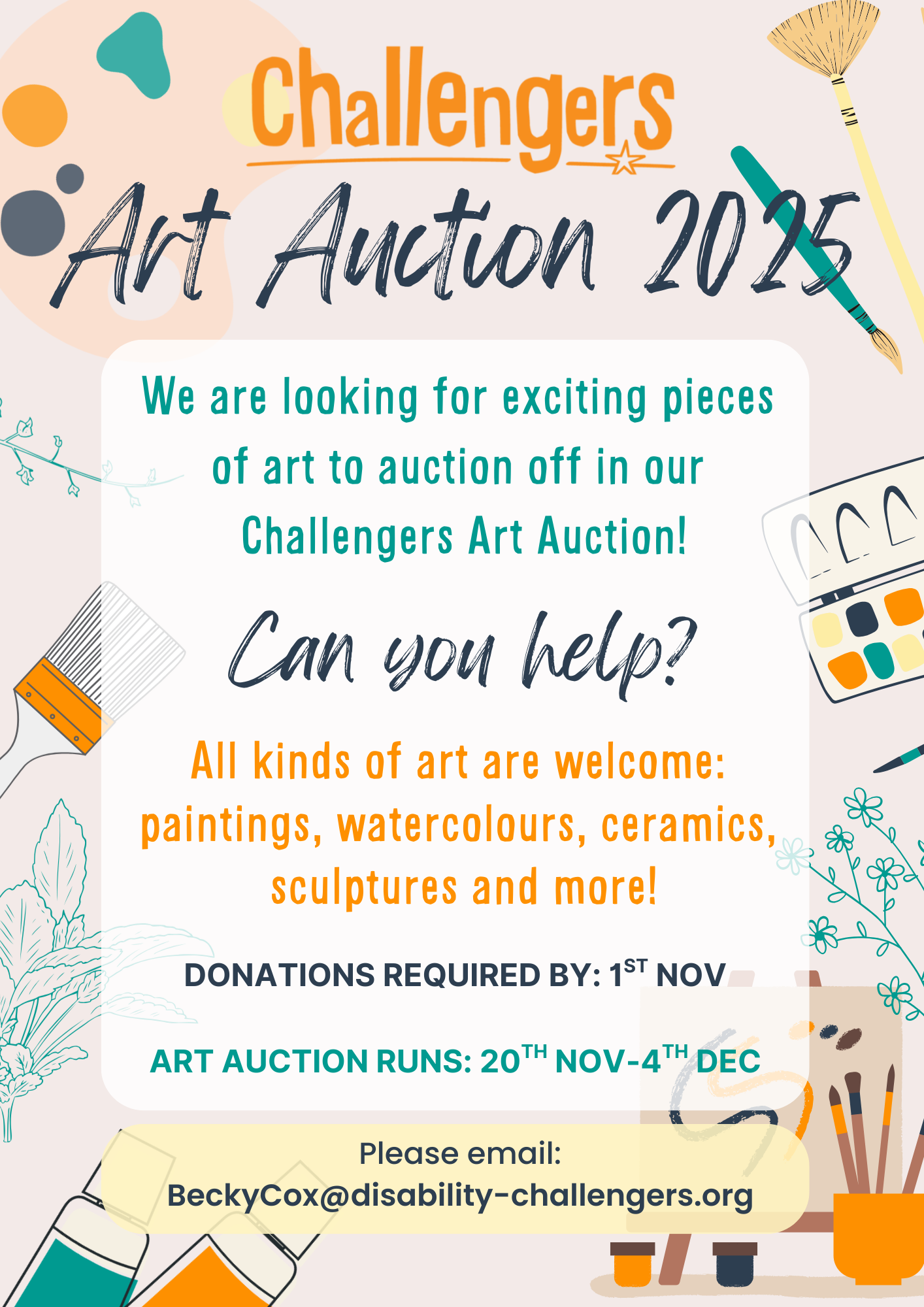 Challengers Art Auction 2025 - Challengers